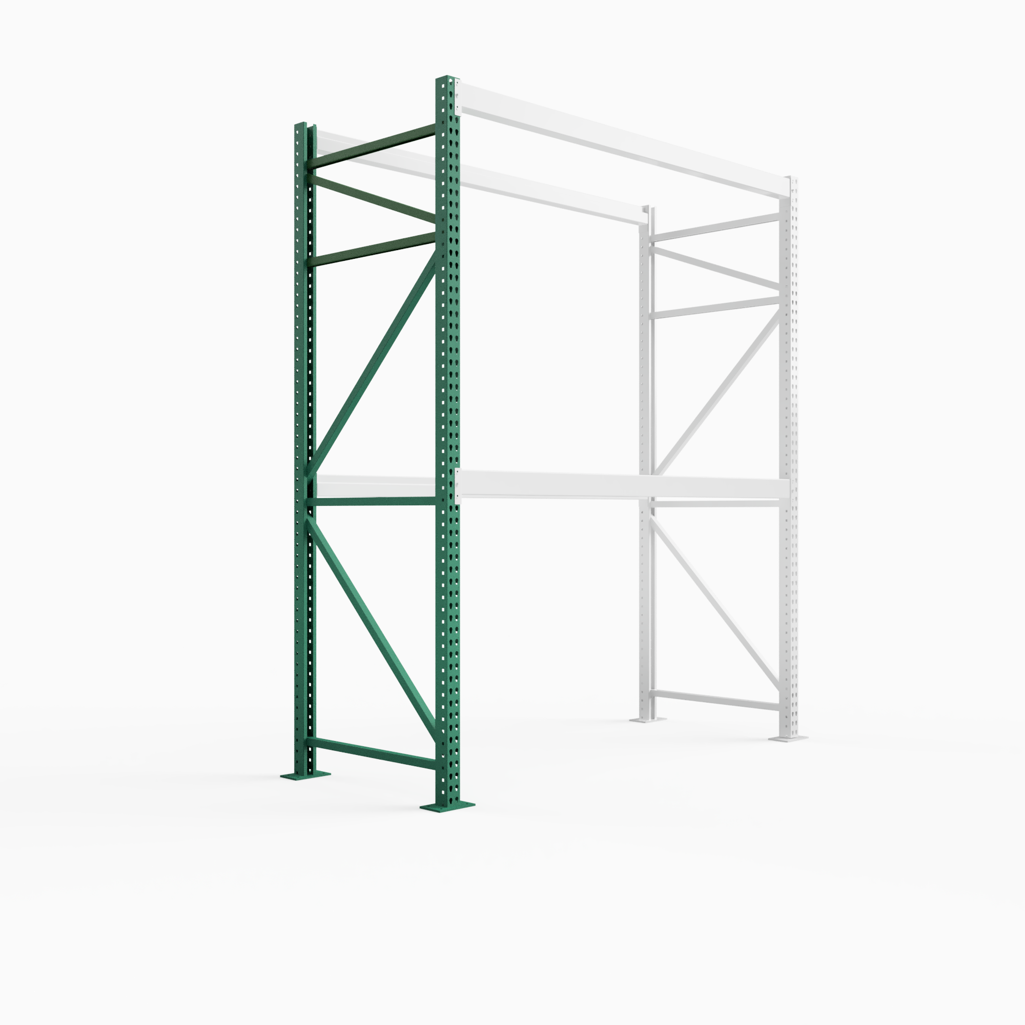Pallet Rack Uprights 360" High x 42" Deep (5"x8" Footplate) | U.S ...